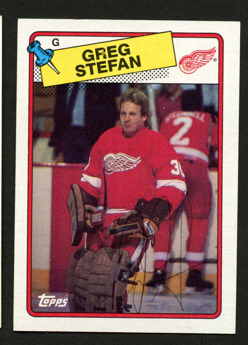 Greg Stefan #68 signed autograph auto 1988-89 Topps Hockey Trading Card ...