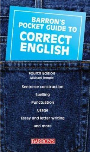 Barron's Pocket Guide to Correct English by Temple, Michael ...