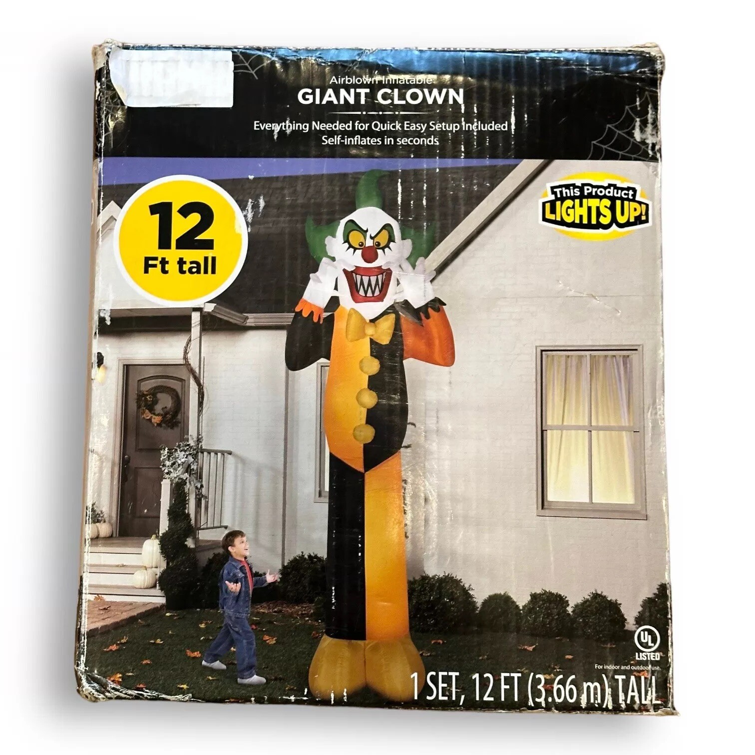 Gemmy 12’ Clown Airblown Inflatable Halloween FOR PARTS | eBay