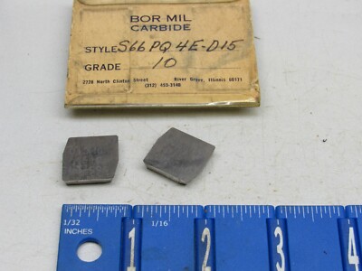 BOR-MIL S66EC2E CARBIDE MILLING INSERTS (14 PCS) GRADE 32 | eBay