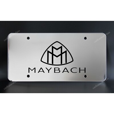 MAYBACH MAYBACH License Plate Custom Made of Stainless Steel Metal | eBay