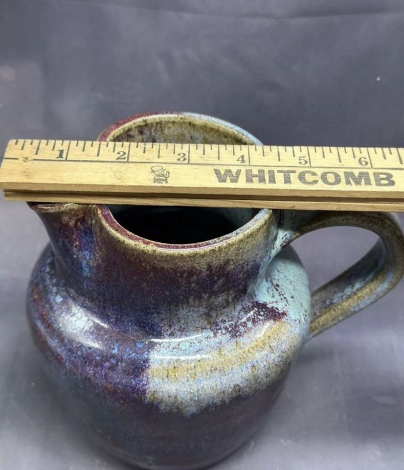 Stoneware Pottery Pitcher Vase Handmade Utensil Kitchen Incredible ...