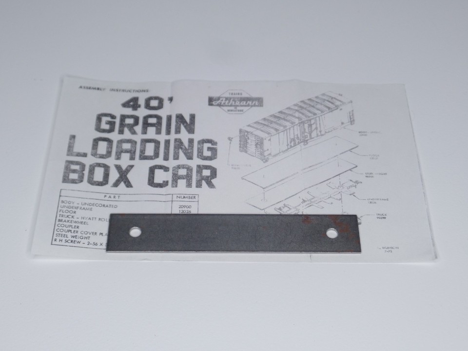 Athearn HO Scale 1:87 #2093 40 Ft Grain Loading Box Car Northern ...