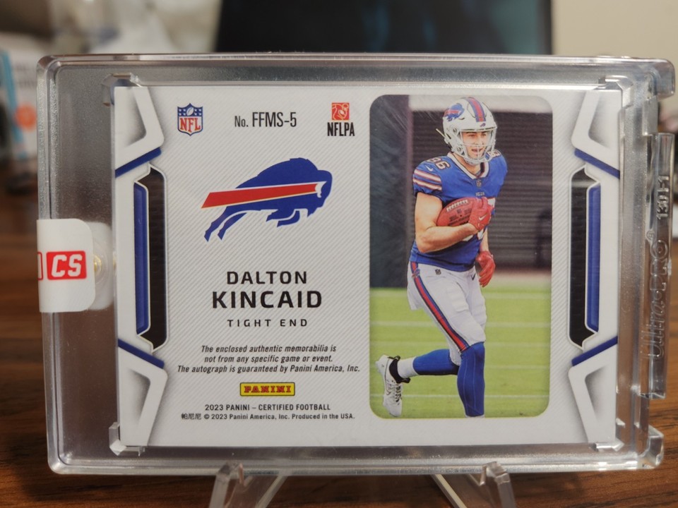 2023 Certified Freshman Fabric Signatures Dalton Kincaid #FFMS-5 /399 ...