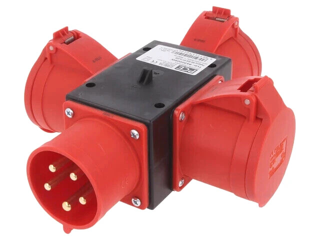 9430009W Connector: AC supply 3-phase; splitter; 32A; 400VAC; IEC 60309 ...