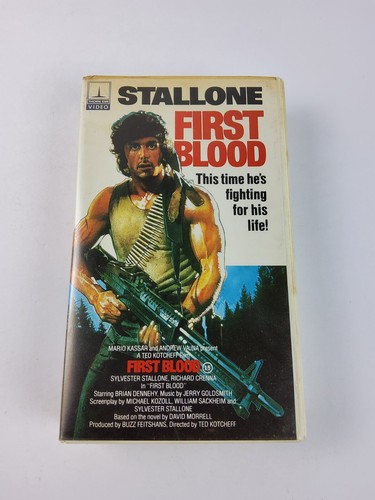 First Blood (VHS) Thorn EMI 1982 Rambo Sylvester Stallone Clamshell ...
