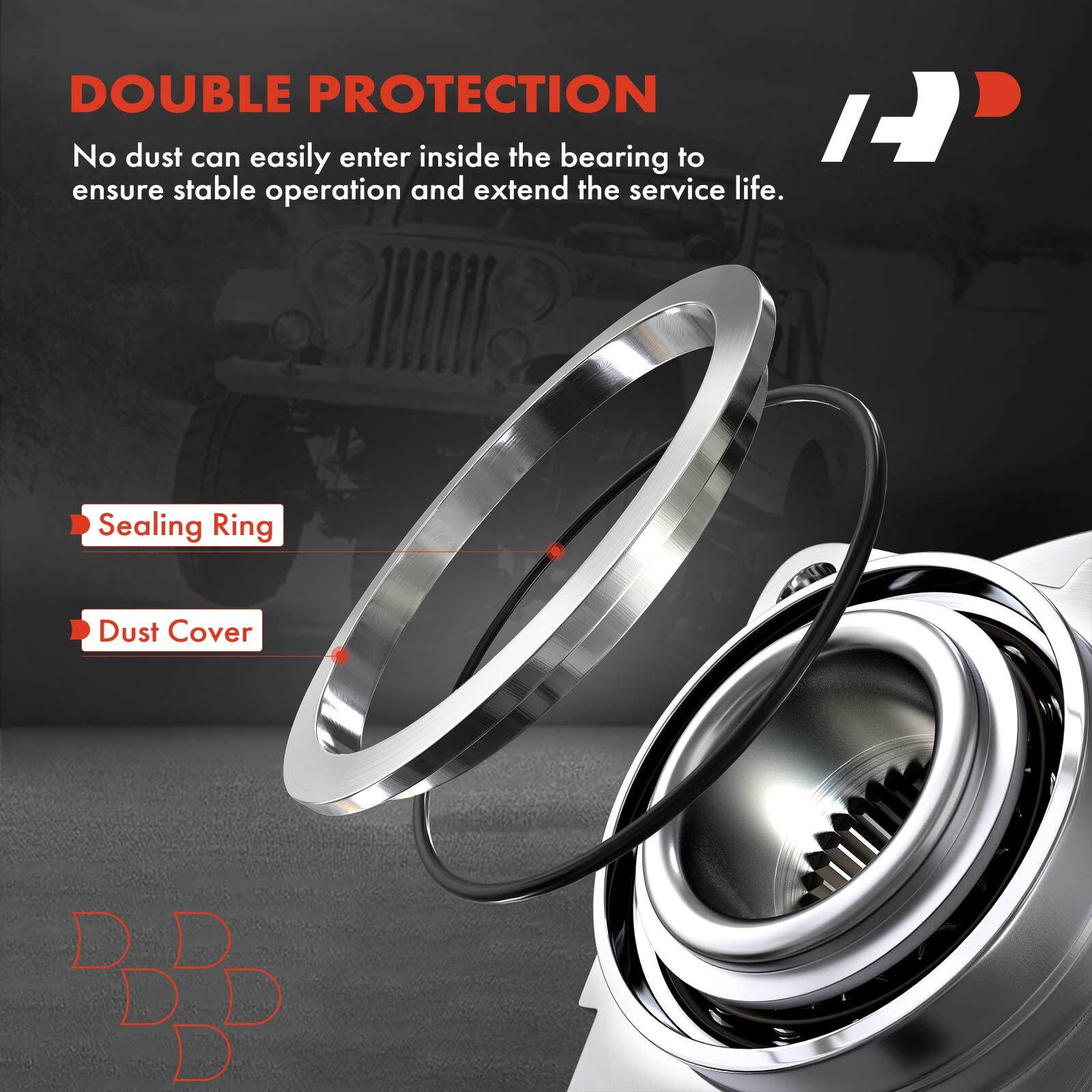 2PCS Front Wheel Hub & Bearing Assembly for BMW E34 E36 E46 318i 323i ...