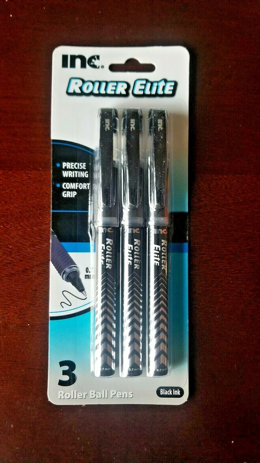 INC. ROLLER ELITE .7mm Precise Writing Roller Ball Pens - Pack of 3 ...