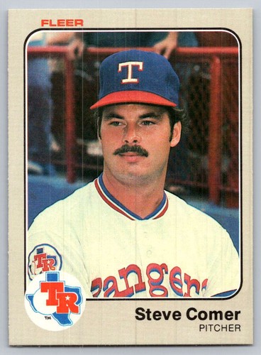 1983 Fleer #564 Steve Comer Rangers | eBay