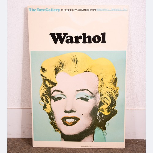 Pop Art Poster Andy Warhol 1971 Tate Gallery Marilyn Monroe Mounted On ...