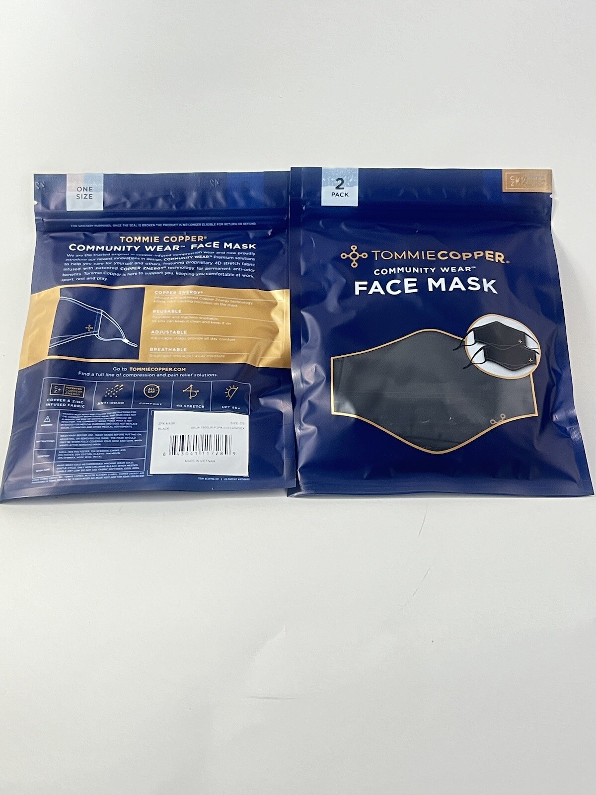 2 PACK Tommie Copper Community Wear Face Mask - Black New | eBay