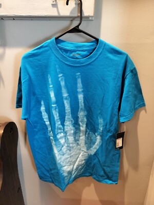 TONY HAWK TURQUOISE SKELETON HAND T-SHIRT SIZE M A-64 | eBay