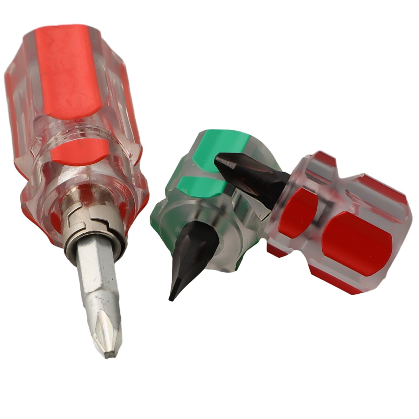 Lightweight Short Screwdriver Set for Narrow Spaces Flat and CrossHead ...