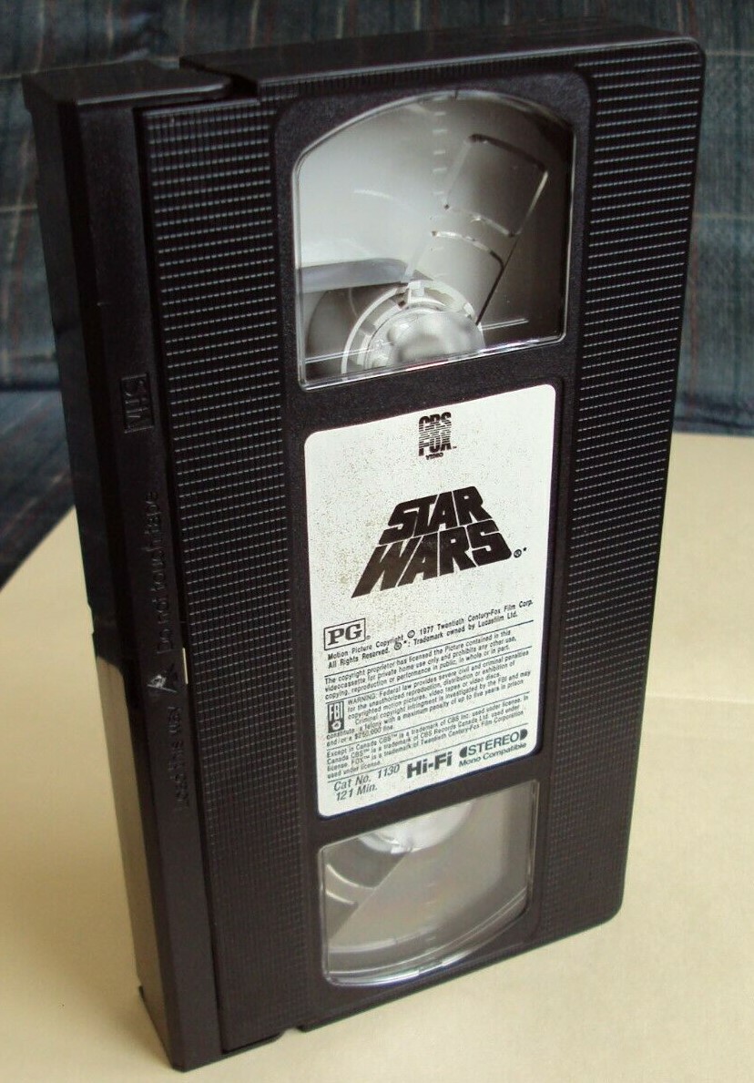 VHS STAR WARS 1987 CBS/FOX Original Release before added footage. Rare ...