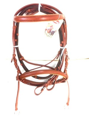 New DD Leather Cook Padded CrossOver Bitless Bridle Tan Free Shipping ...