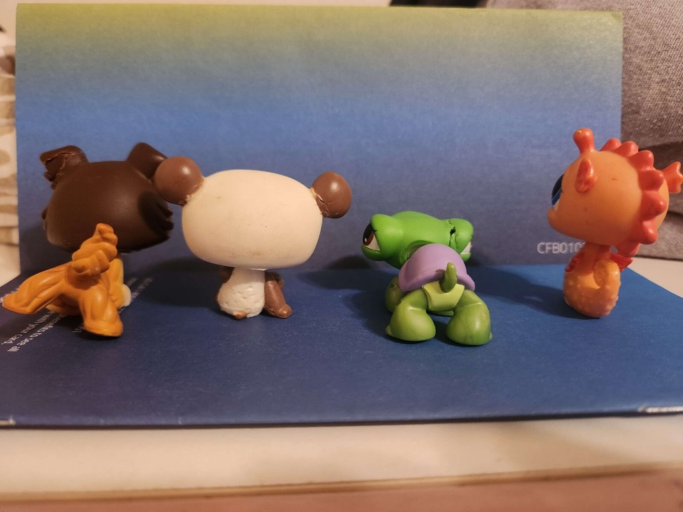 DAMAGED Littlest Pet Shop, Collie #237, Panda #414, Turtle #316 ...
