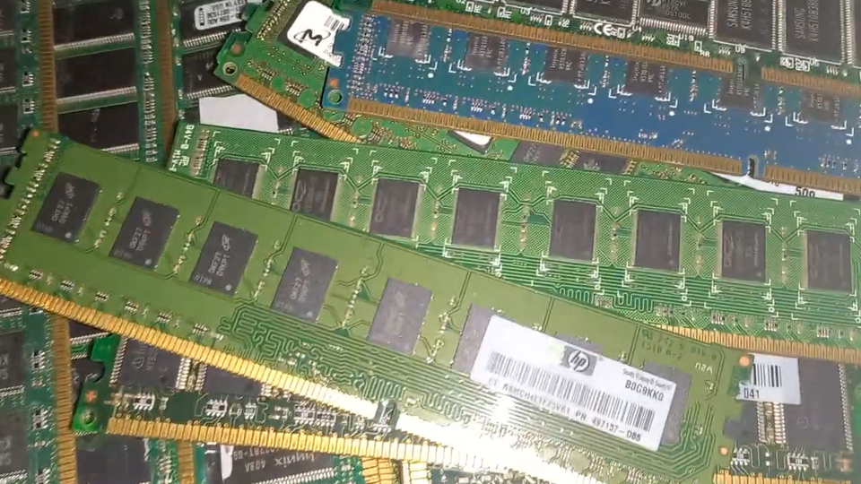 🍀 10 piece lot Memory RAM GOLD RECOVERY Computer Parts Precious Metal ...