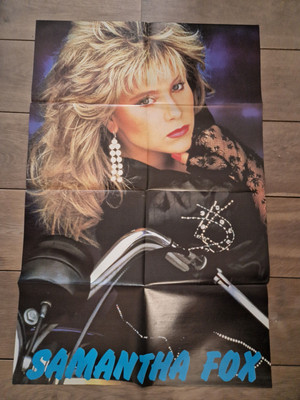 Samantha Fox / New York - Mega poster - Sweden 1986 - 86X 56 cm NEW! | eBay
