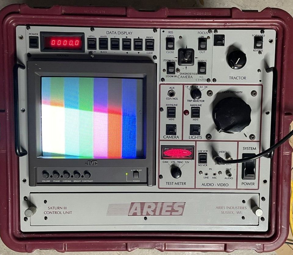 Aries Saturn III TR3000 CAMERA Sewer Inspection Crawler Pipe Camera | eBay