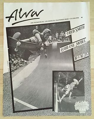 ALVA FRED SMITH LOUD ONE SKATEBOARD FLIER 80'S CEDAR CREST Original ...