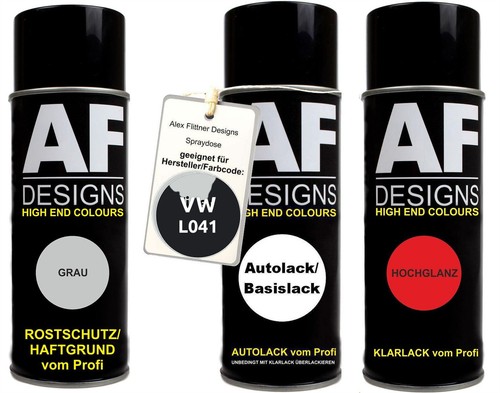 Set De Spray Pour VW L041 Noir Peinture Automobile Vernis Apprêt Set De ...