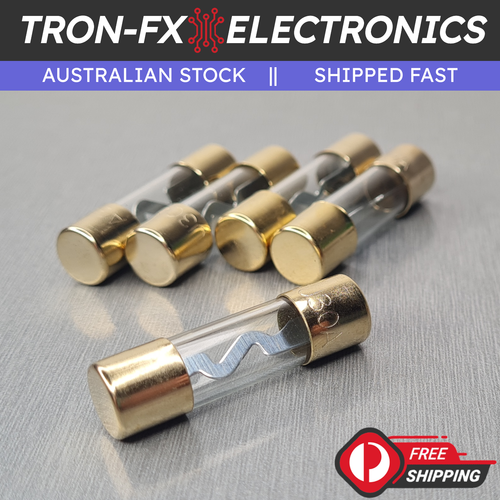 5Pcs 30A 32V HIGH CURRENT 5AG CAR-AMP FUSES Gold Plated 10mm x 38mm ...