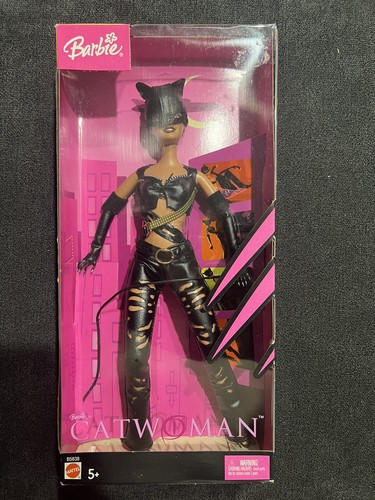 Cat Woman Barbie Halle Berry 2004 Mattel B5838 Doll Whip Mask NIB | eBay