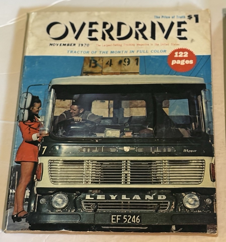 Vintage Lot (2) Overdrive November/December 1970 Magazine Set ...