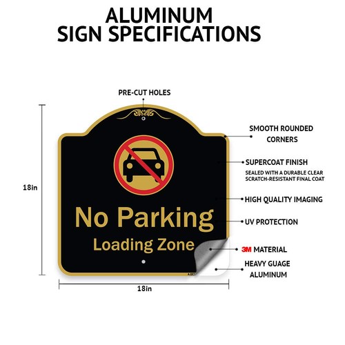 Designer Series Sign - Night Permit Parking Only (with Bi-Directional ...