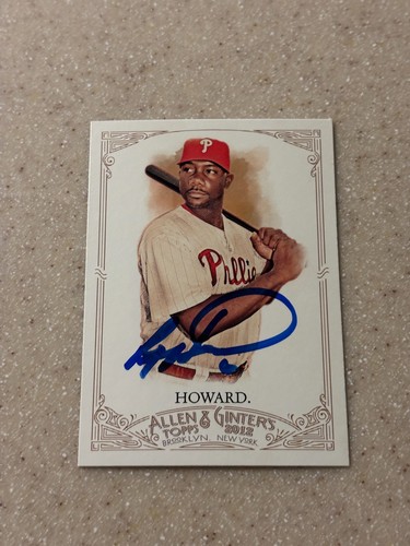 2012 Allen and Ginter signed Ryan Howard | eBay