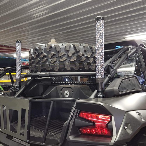 2FT Fat LED Whip APP Control Antena RGB Quick Release Whip Light | UTV ...