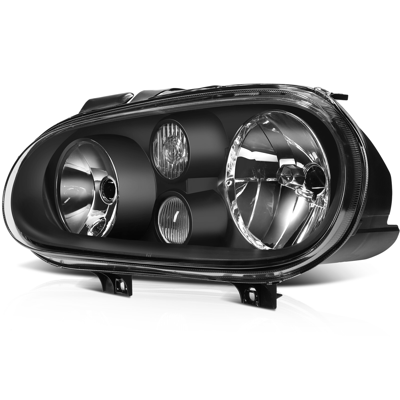 Headlights Assembly For 99-06 Volkswagen Vw Golf Front Balck ...