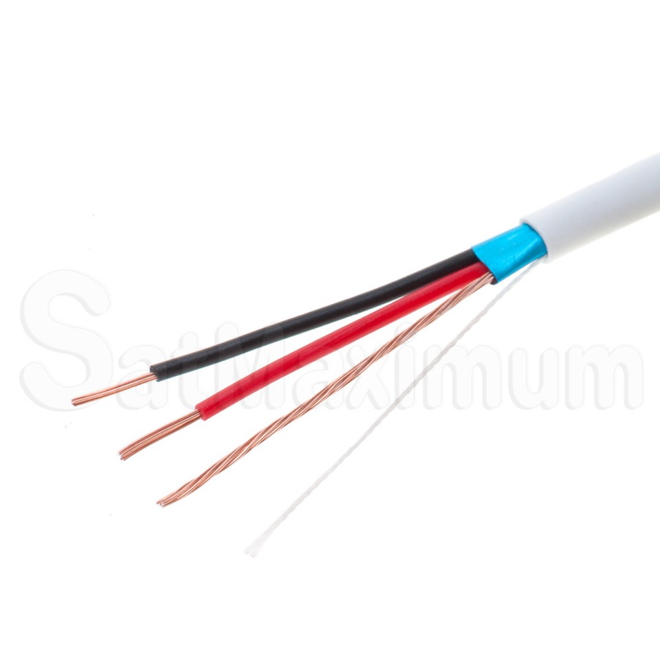 SHIELDED Security ALARM Cable Stranded / Solid Wire 18 22 AWG 500ft ...