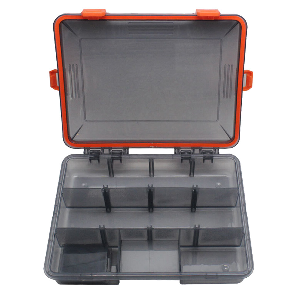 Portable Fishing Box Waterproof Bait Lure Hook Boxes Fishing Tool (Red ...