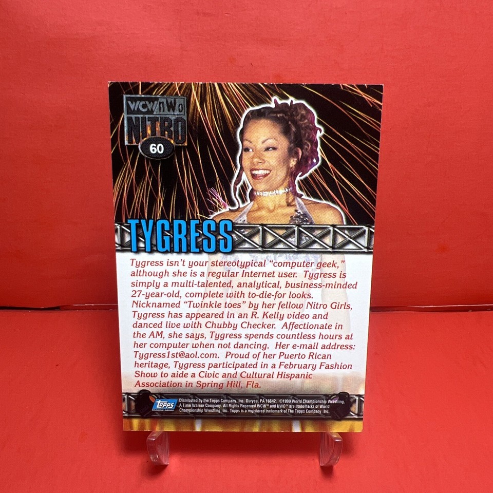 1999 Topps WCW/nWo Nitro Tygress #60 EX🦄 | eBay