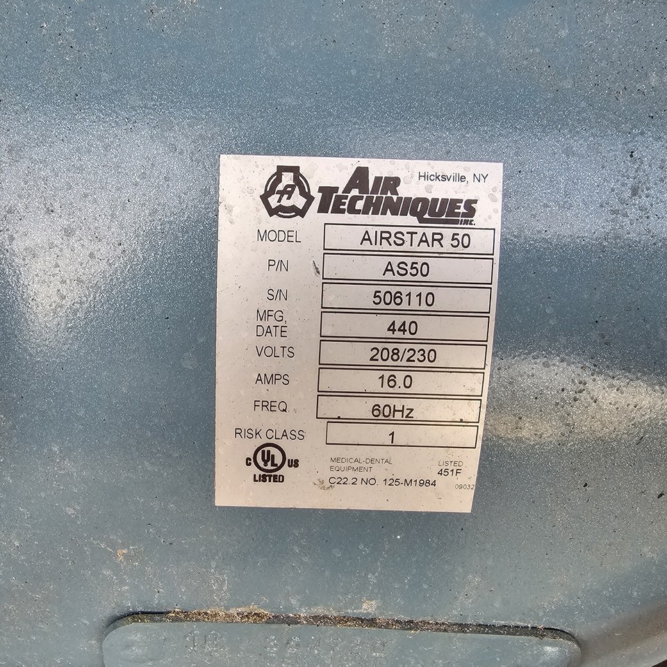 Air Techniques AirStar 50 Dental Air Compressor | eBay