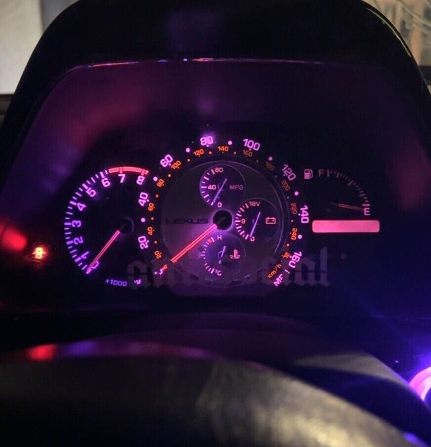 Gauge Cluster Instrument and Key light LED Set for Lexus IS300 2001 ...