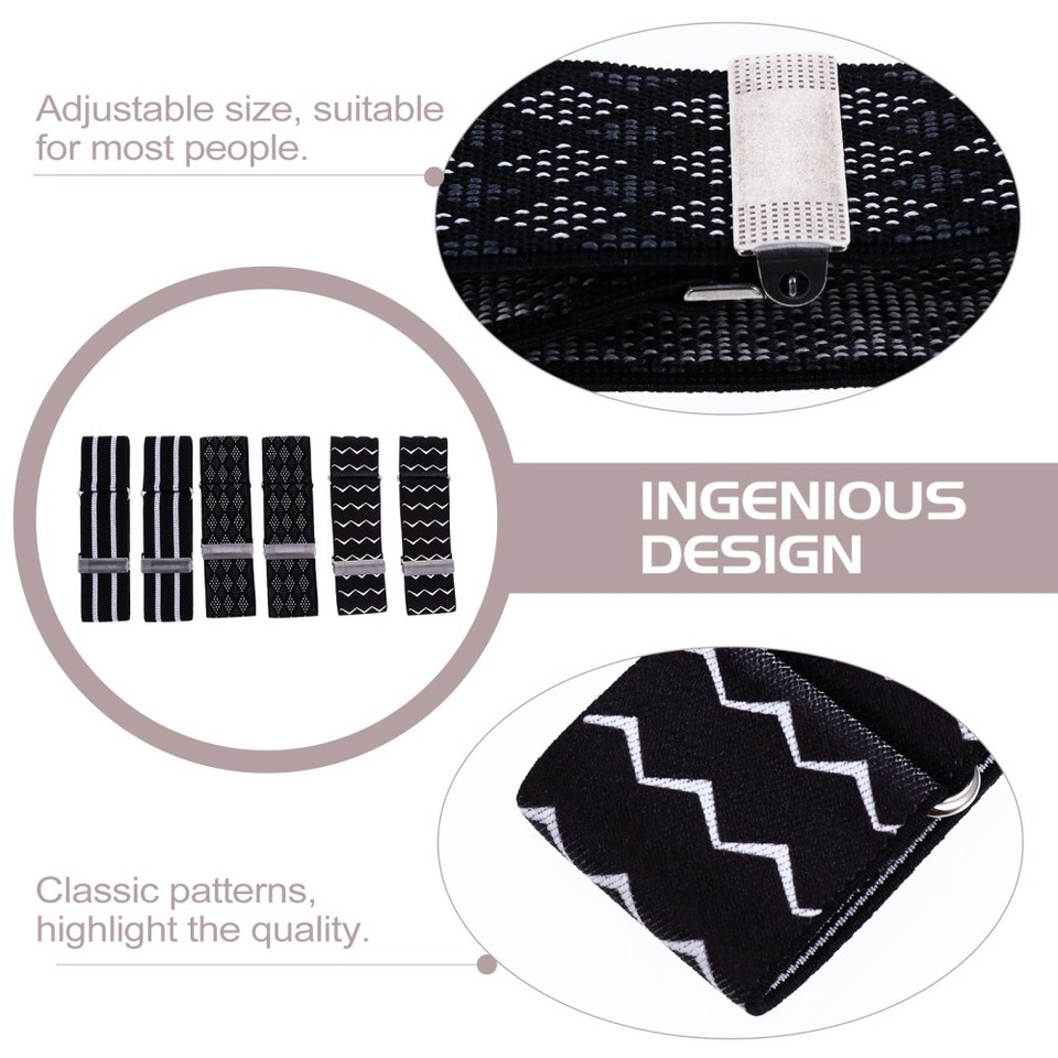 3 Pairs Arm Loop Shirt Cufflinks Men's Armband for Sleeve Holders | eBay