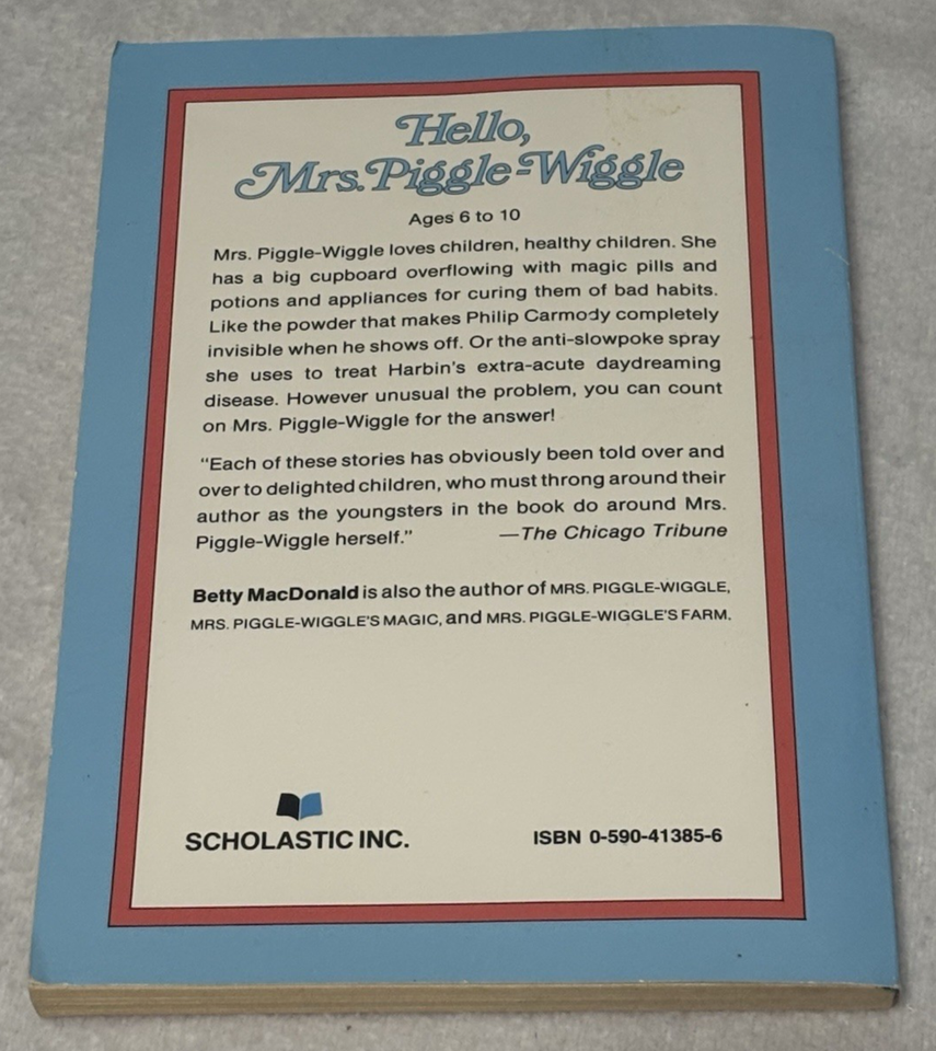 Hello, Mrs. Piggle-Wiggle by Betty MacDonald || Paperback Chapter Book ...