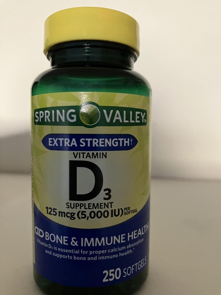 Spring Valley - Vitamin D-3 5000 IU, Twin Pack 500 Total Softgels | eBay