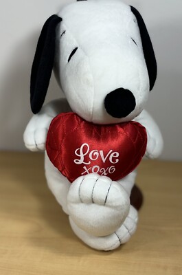 Peanuts Snoopy Plush Valentine's Day Heart Love XOXO 14" | eBay