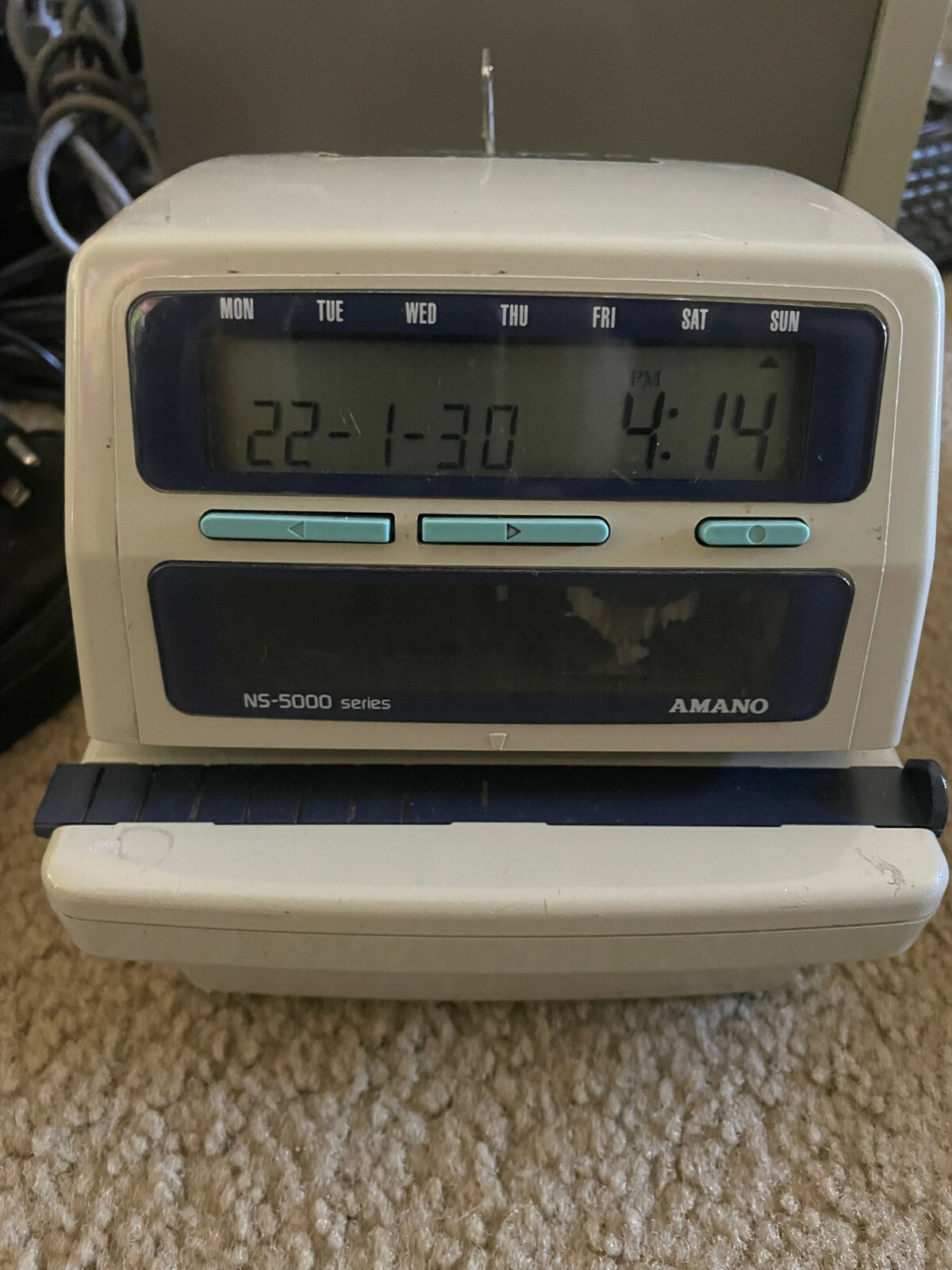 Amano+NS5100+Stamp+Time+Clock+No+Key for sale online | eBay