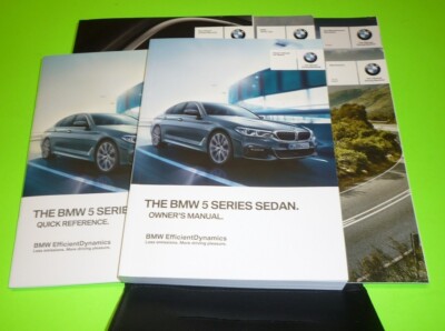 2018 BMW 5 SERIES SEDAN OWNERS MANUAL SET GUIDE 530i 540i 550i 540d 18 ...
