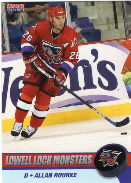 Allan Rourke 2003-04 Lowell Lock Monsters | eBay