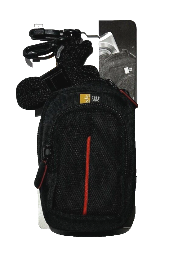 Case Logic DCB-302 Black Compact Case 2 Pocket w/ Strap for Camera | eBay