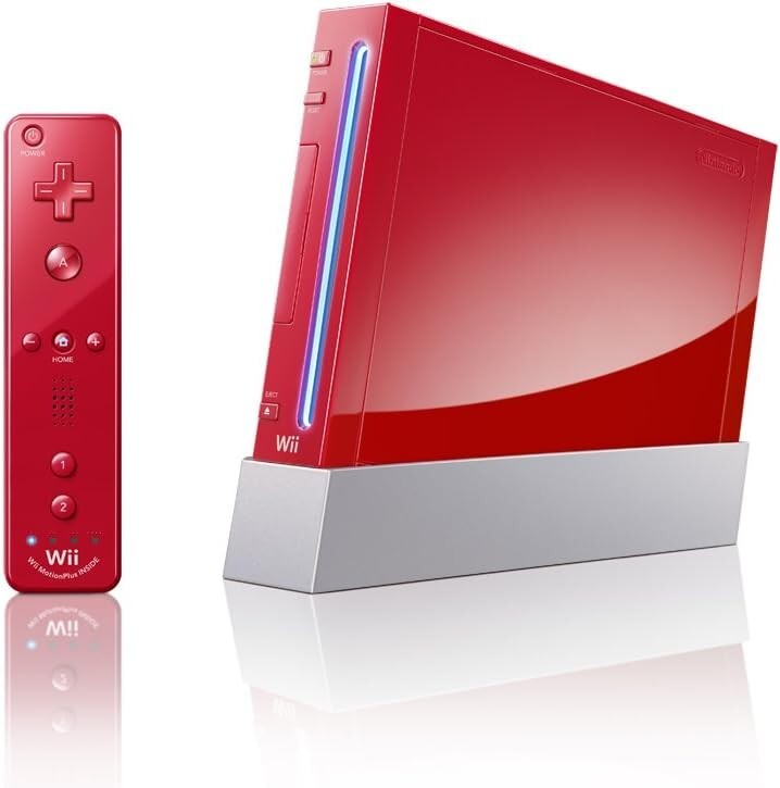 Nintendo Wii Super Mario Bros 25th Anniversary Limited Edition Red ...