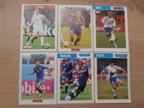 NAKATA, KAZU, ONO, TAKAHARA (JAPAN), 6 RARE ROOKIE CARDS ONZE MONDIAL ...