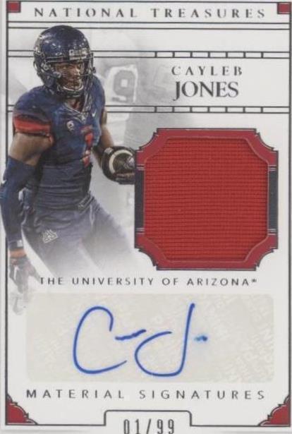 2016 Panini National Treasures Collegiate - Material Signatures Cayleb ...