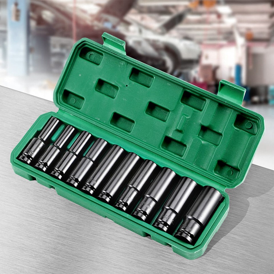 Deep Impact Socket 1/2" Drive Long Reach Thin Wall 10-Metric Sockets 10 ...