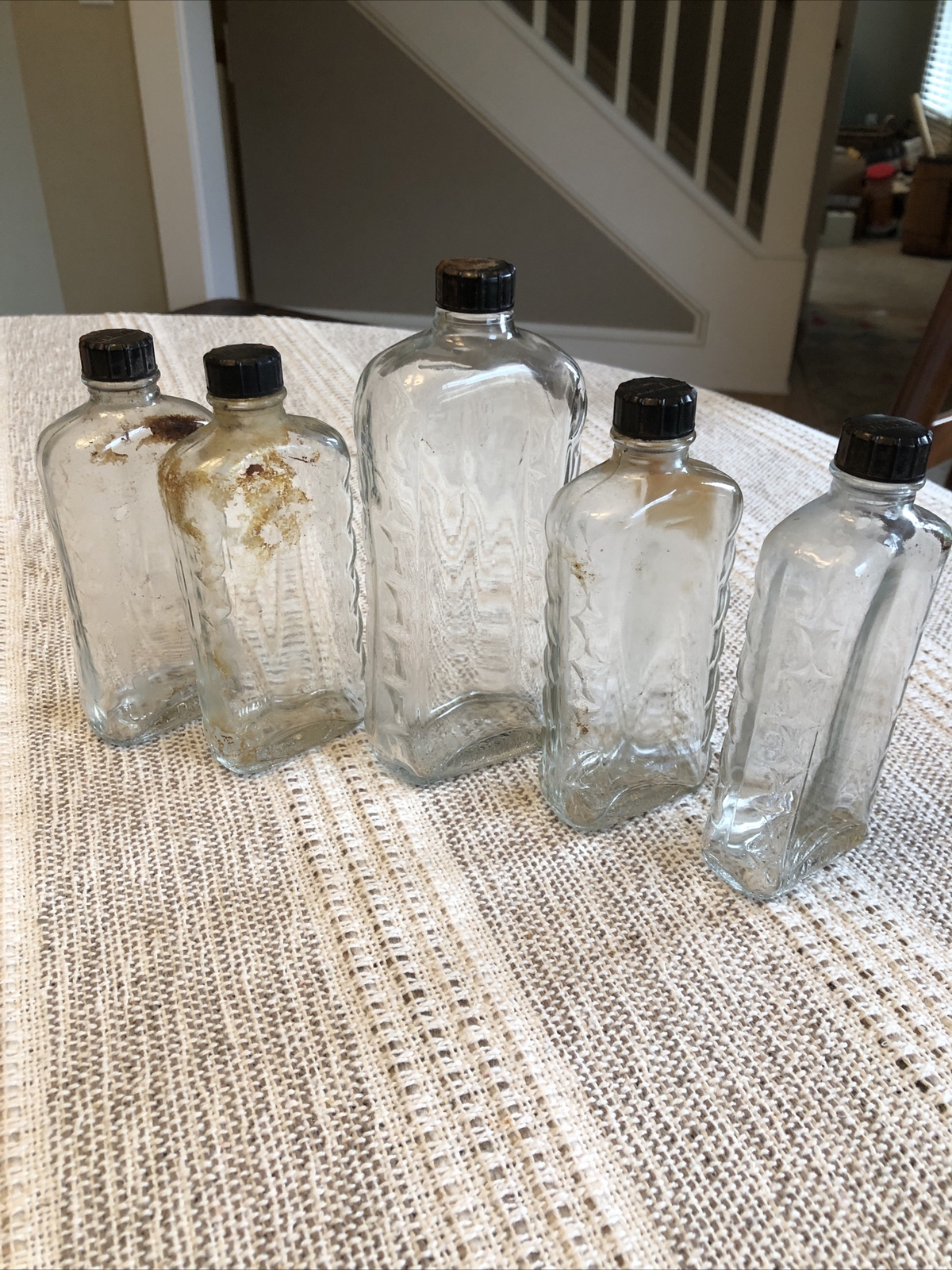 Wildroot Hair Tonic Dug Bottles, Lot Of 5, All With Caps, 5.5” & 6.5 ...